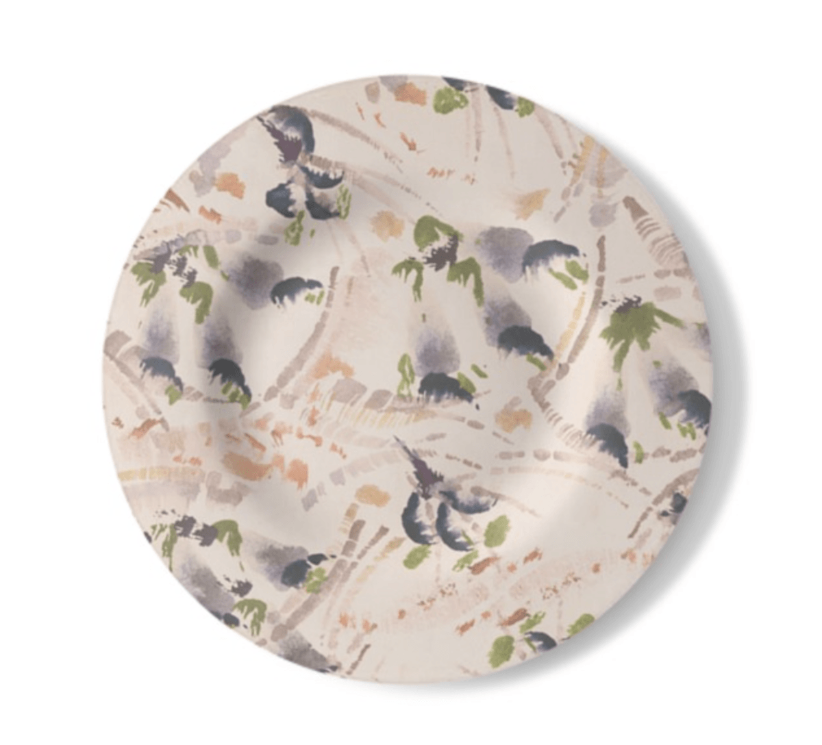 FLORAL ABSTRACT CERAMIC PLATE – Ornella Gallo Design